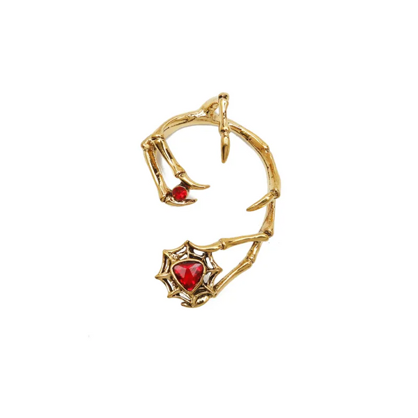Claw Ear Cuff - Gold and Red – Animate Jamaica